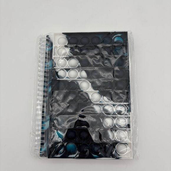 fidget | Other | Fidget Push Pop Spiral Notebook Silicone Bubbles ...